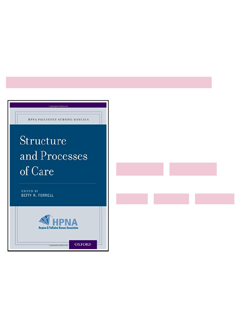 (Ebook) Structure and Processes of Care by Betty R. Ferrell ISBN ...