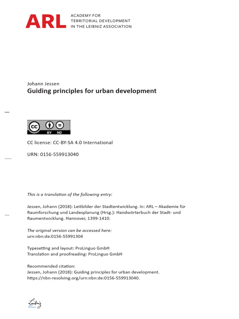 Urban Development Guiding Principles | PDF | City | Climate Resilience