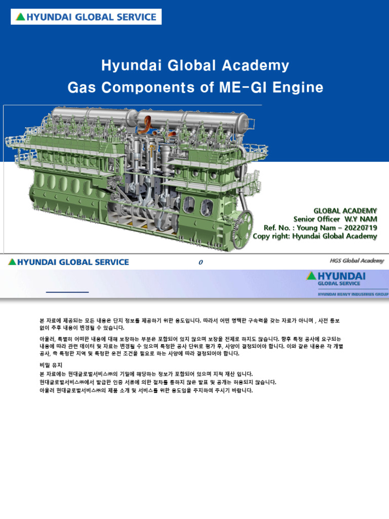 ME-GI Engine Gas Components Overview | PDF | Fuel Injection | Valve
