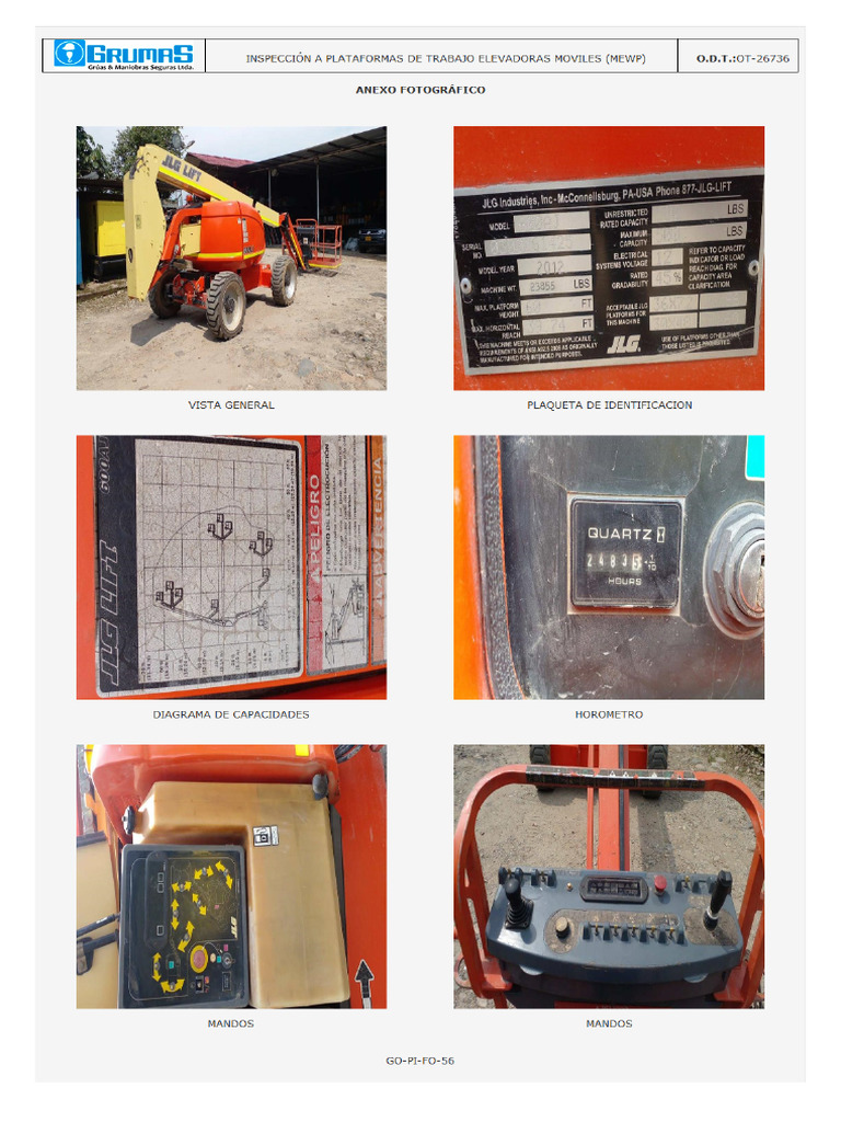 Fotos JLG 600aj 0300161425 | PDF