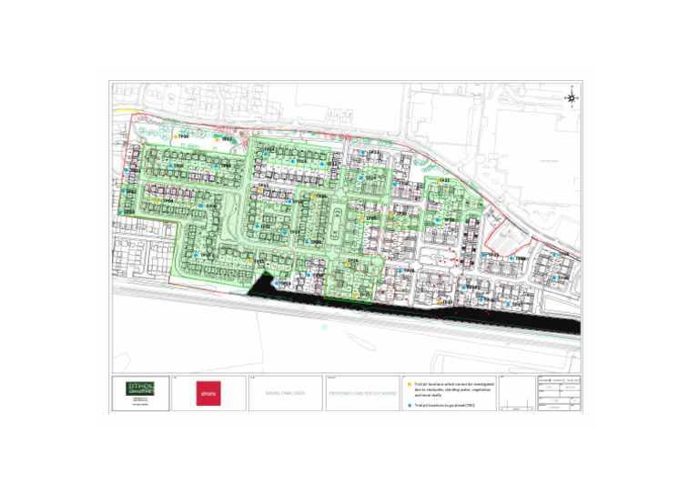 350517 Radial Park Trial Pit Location Plan 28.10.22 | PDF