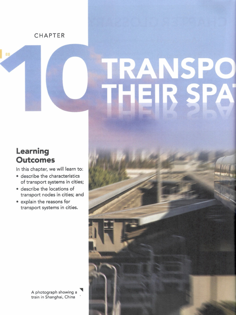 Chapter 10 - Transport Systems and Their Spatial Distribution | PDF