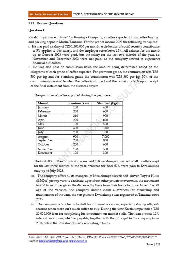 Employment Income Calculation Guide | PDF | Taxes | Depreciation