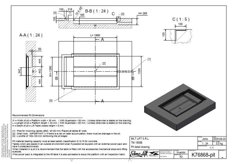 Desen Tehnic Groapa K76868-Pit | PDF