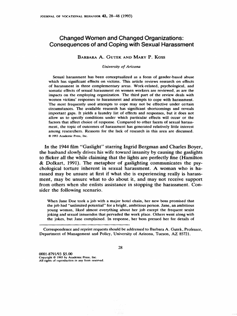 Changed Women and Changed Organizations | PDF