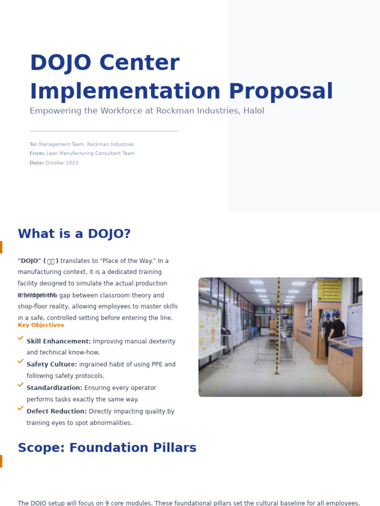 DOJO Training Proposal for Rockman Industries | PDF | Safety | Perception