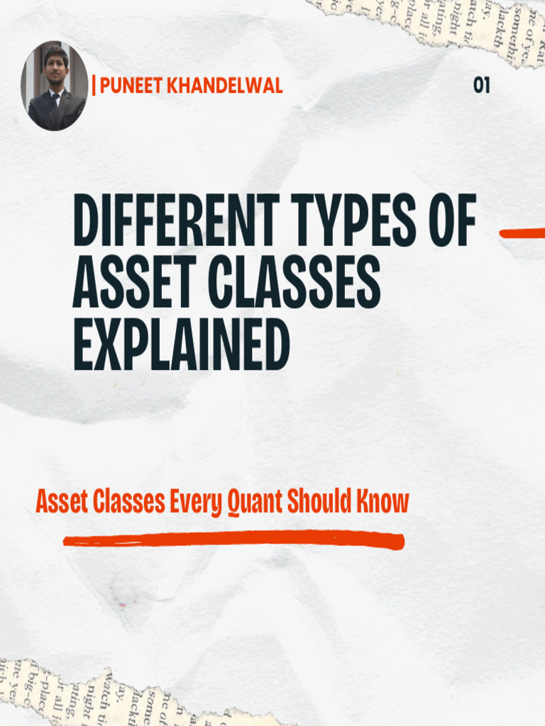 Types of Asset Classes Explained | PDF