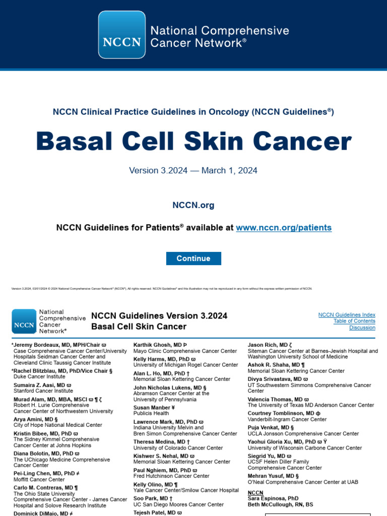 Basal Cell Skin Cancer | PDF | Cancer | Diseases And Disorders
