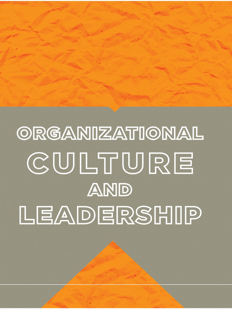 Edgar H Schein Organizational Culture and Leadership 1 Português | PDF ...