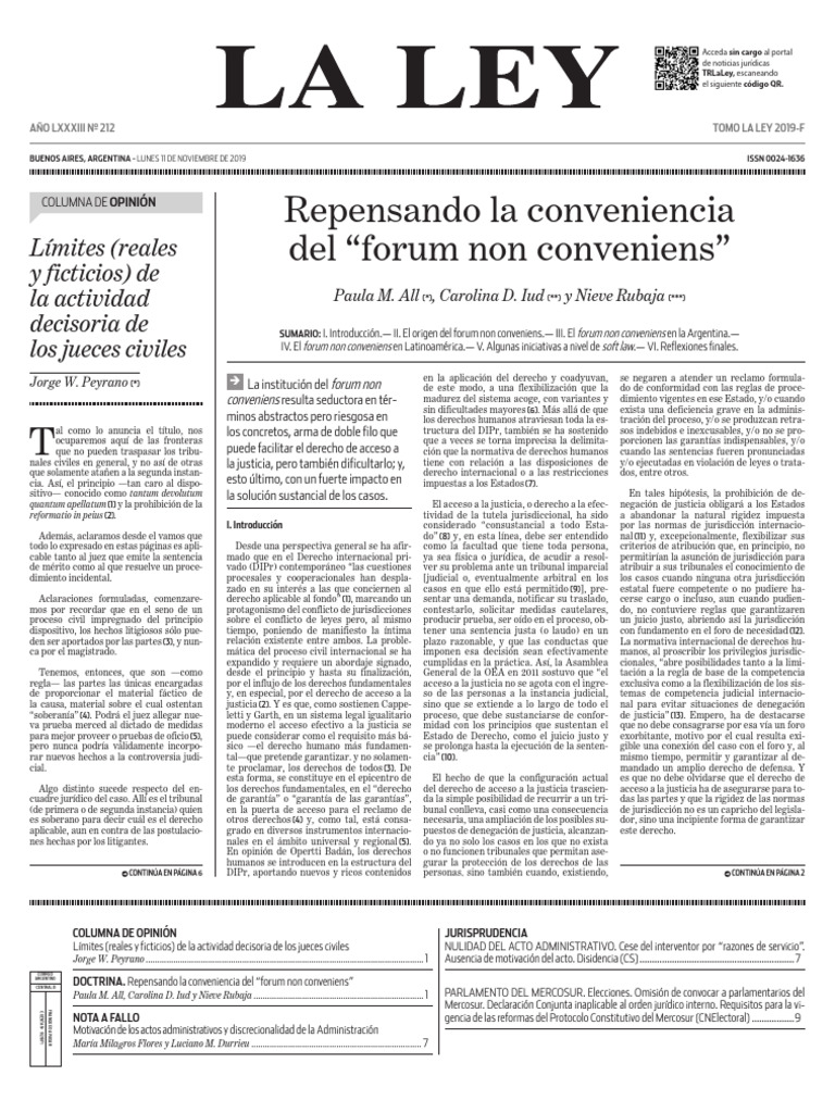 All - Iud - Rubaja - Repensando La Conveniencia Del Forum Non ...