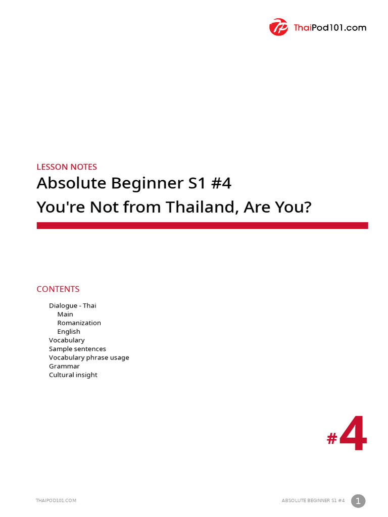 ThaiPod101-04 | PDF