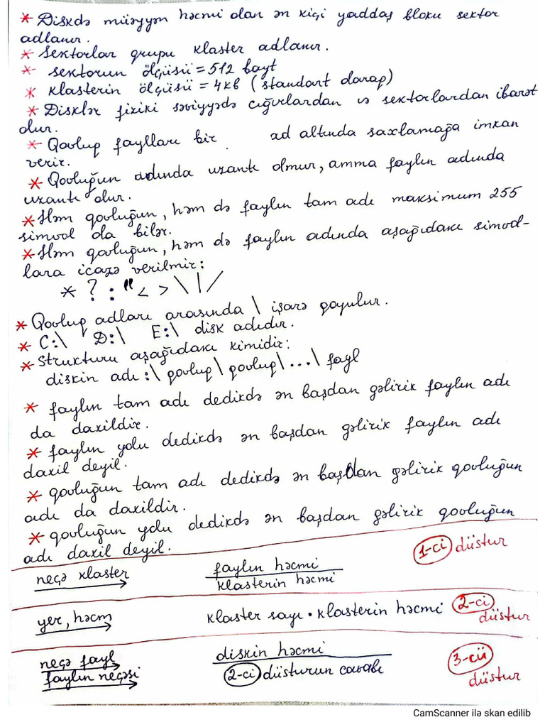 Əməliyyat Sistemi Klaster Qovluq 2026 | PDF