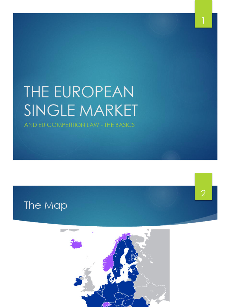 EU Single Market & Competition Law Basics | PDF | Competition Law ...