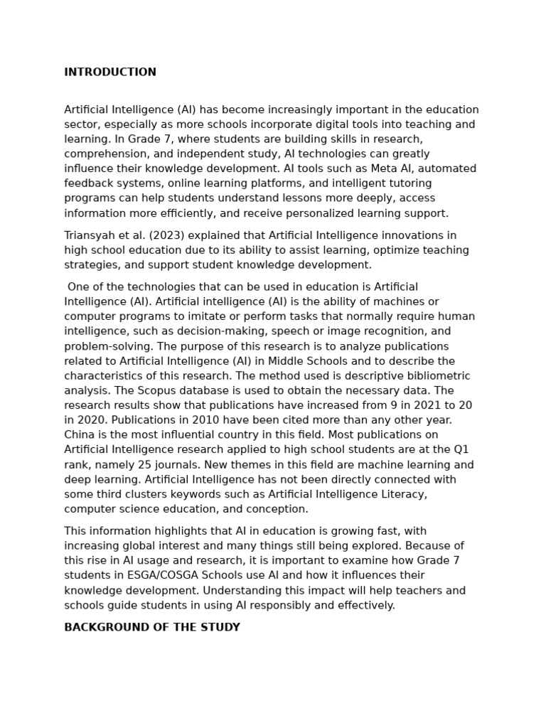 Exploring Artificial Intelligence Group 3 | PDF | Artificial ...