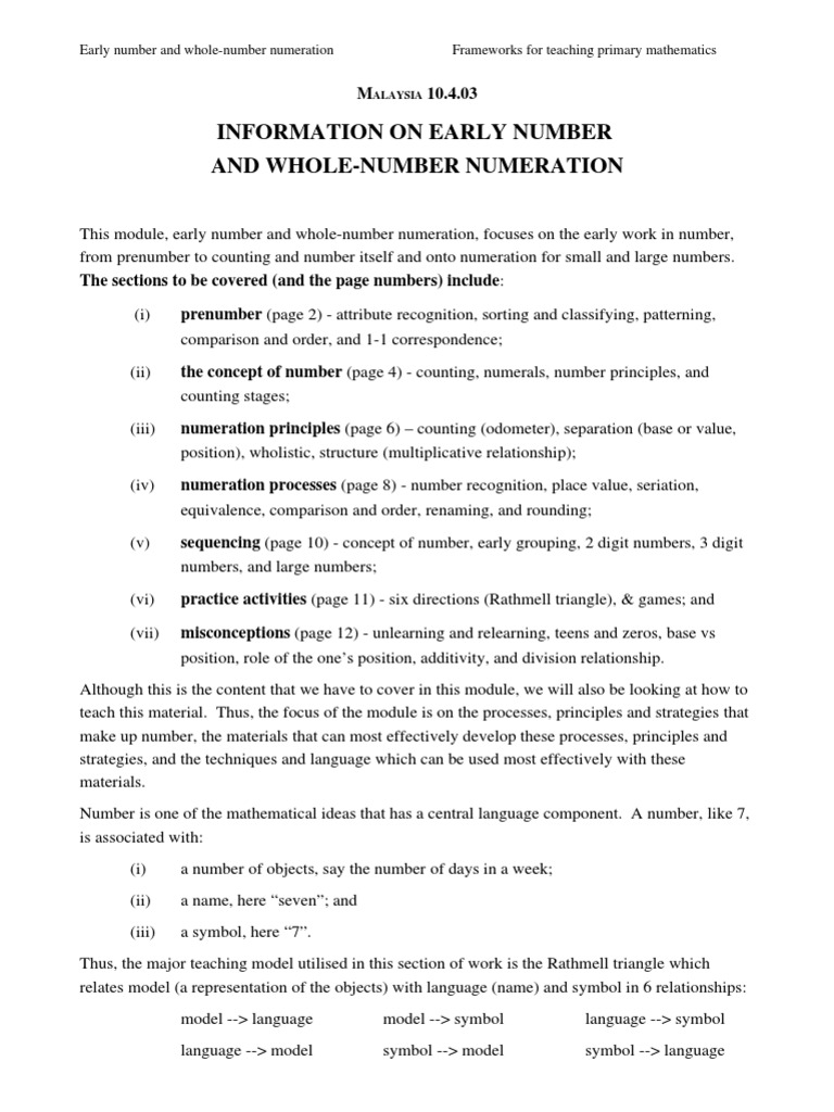 Malaysia Number Framework | PDF | Reality | Numbers