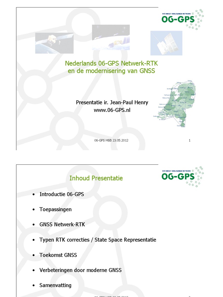 Nederlands 06-GPS Netwerk-RTK en de Modernisering Van GNSS | PDF