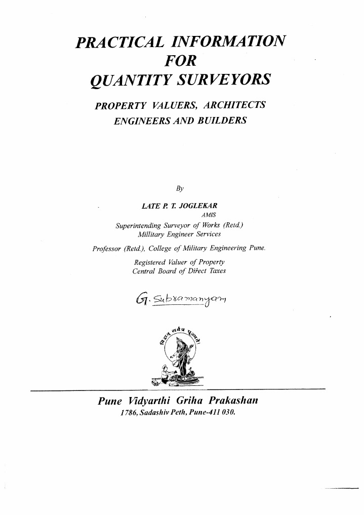 Quantity Surveyors | PDF