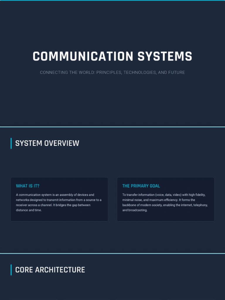 Communication Systems | PDF