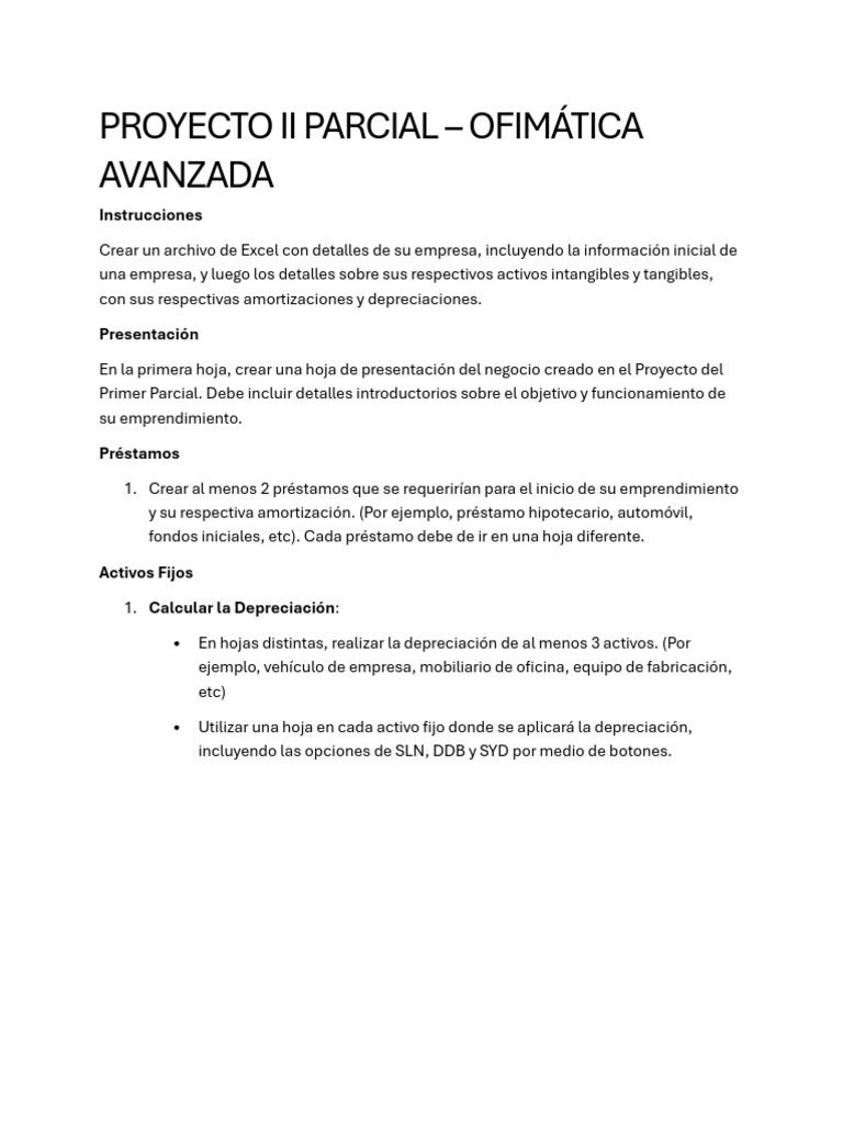 Proyecto II Parcial | PDF