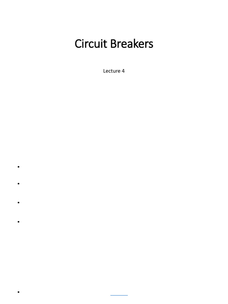 Understanding Circuit Breakers: Types & Functions | PDF | Electric Arc ...