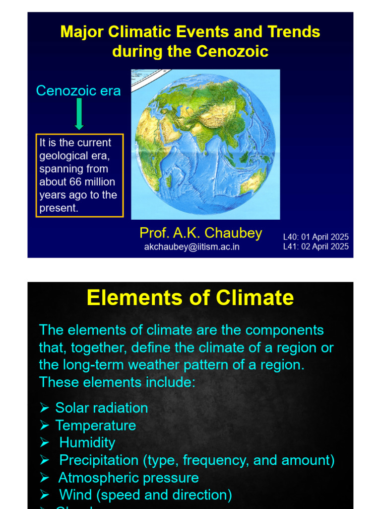 Cenozoic Climate Events and Trends | PDF | Weathering | Climate