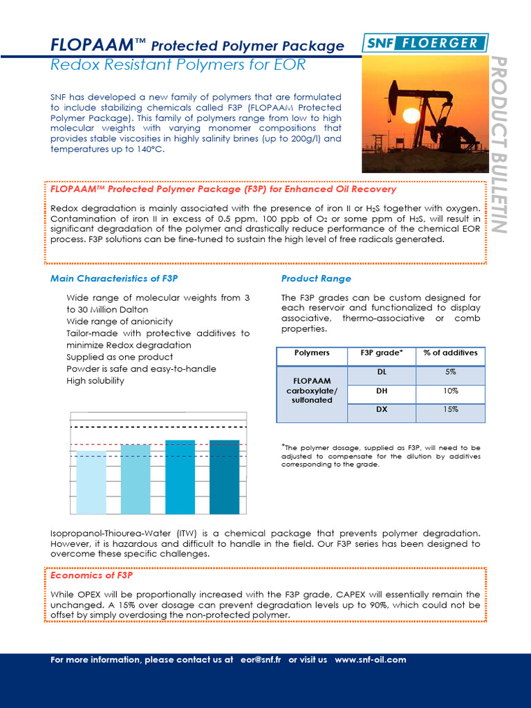 Flopaam Protected Polymer Package F3P | PDF | Polymers | Enhanced Oil ...