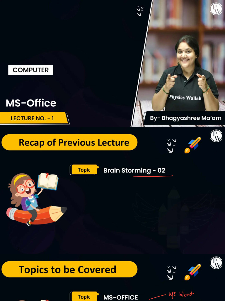 Ms Office 01 Class Notes.pdf | PDF