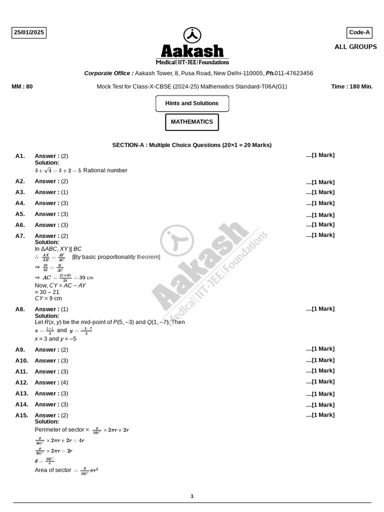 CBSE Mock Test-6A_All Groups (C-10) - Maths (25!01!2025)_Standard_SOL ...