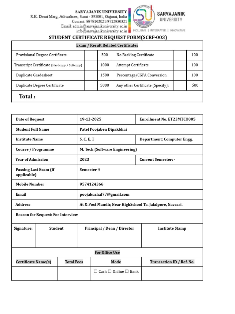 Scet Provisional | PDF