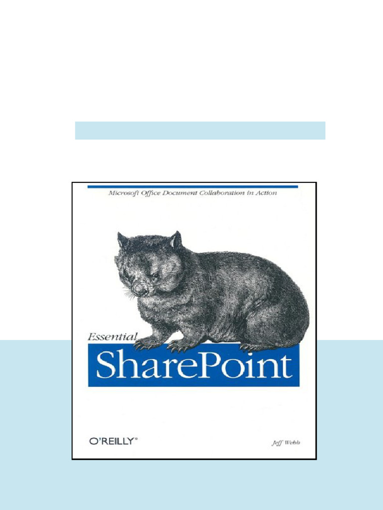 Essential Sharepoint 1st Edition Jeff Webb pdf available | PDF