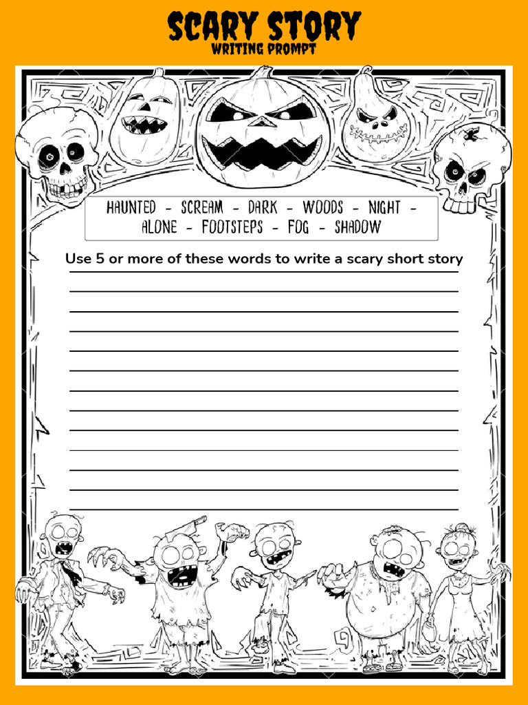 Scary Story Writing Prompt: Haunted Woods | PDF