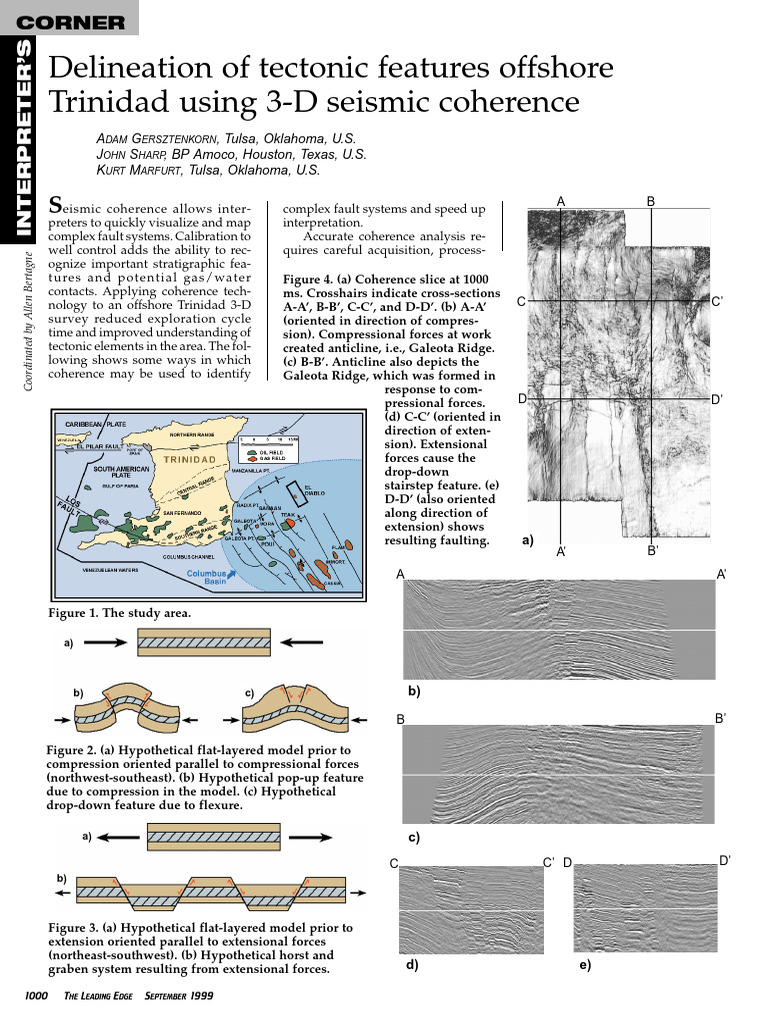 Delineation of tectonic features offshore Trinidad using 3-D seismic ...