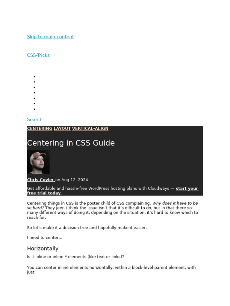CSS Centering Techniques Explained | PDF | Html Element | Web Development
