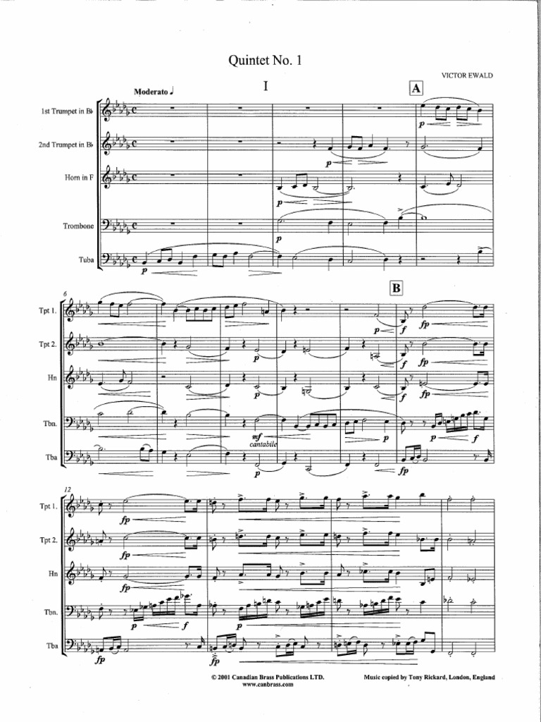Quintet No.1 | PDF