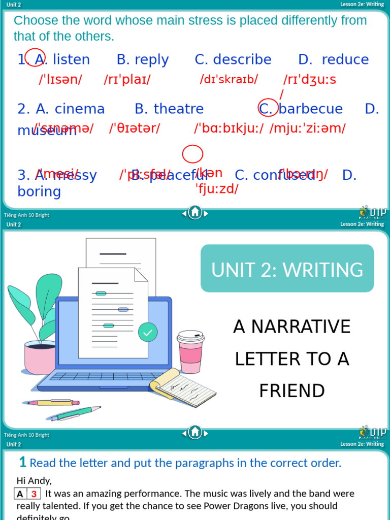 Unit 2.8 - Lesson 2e - Writing - Page 30 | PDF | Performing Arts