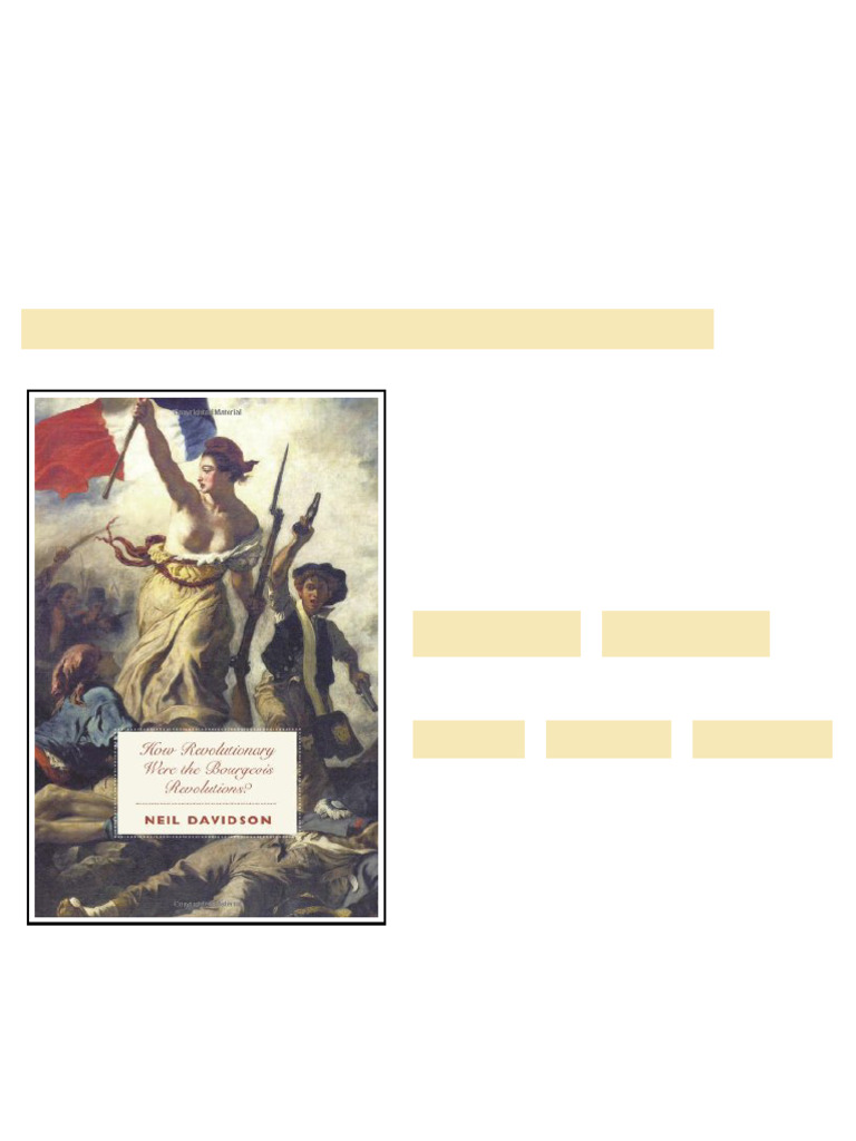 How Revolutionary Were the Bourgeois Revolutions First Edition Neil ...