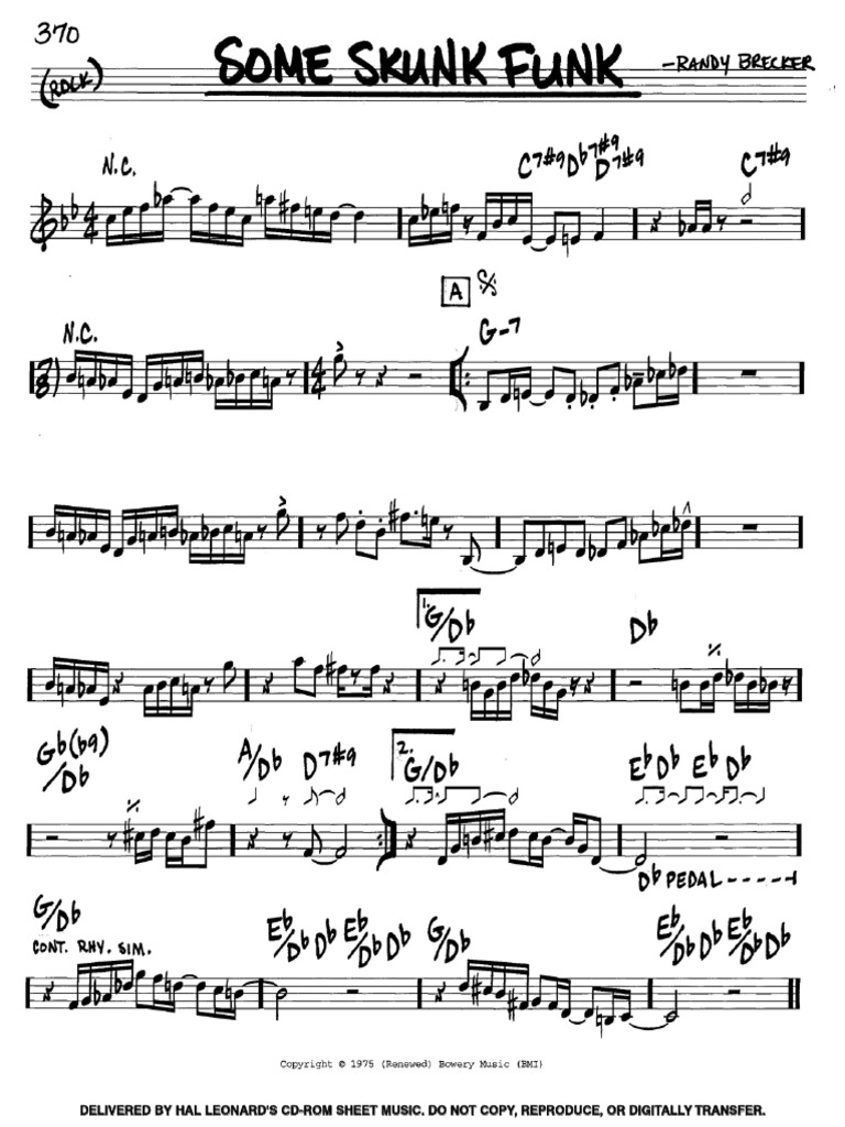 370 - Some Skunk Funk (Randy Brecker) | PDF