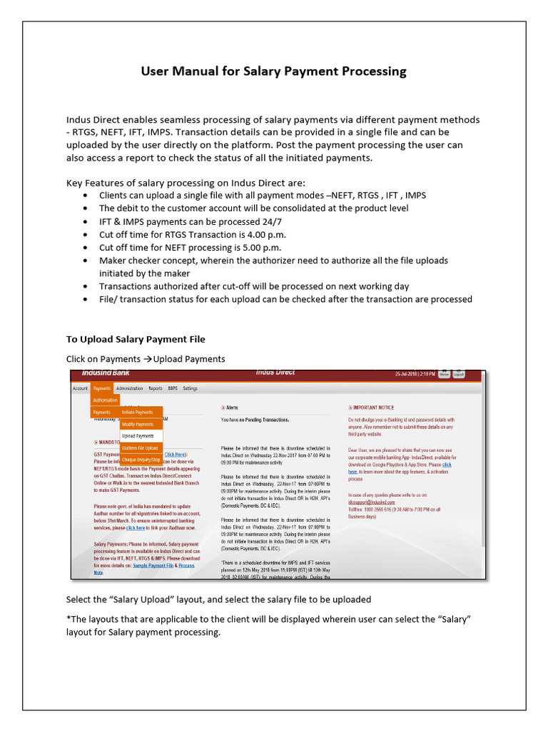 User Manual Salary Processing | PDF | Software | Computing