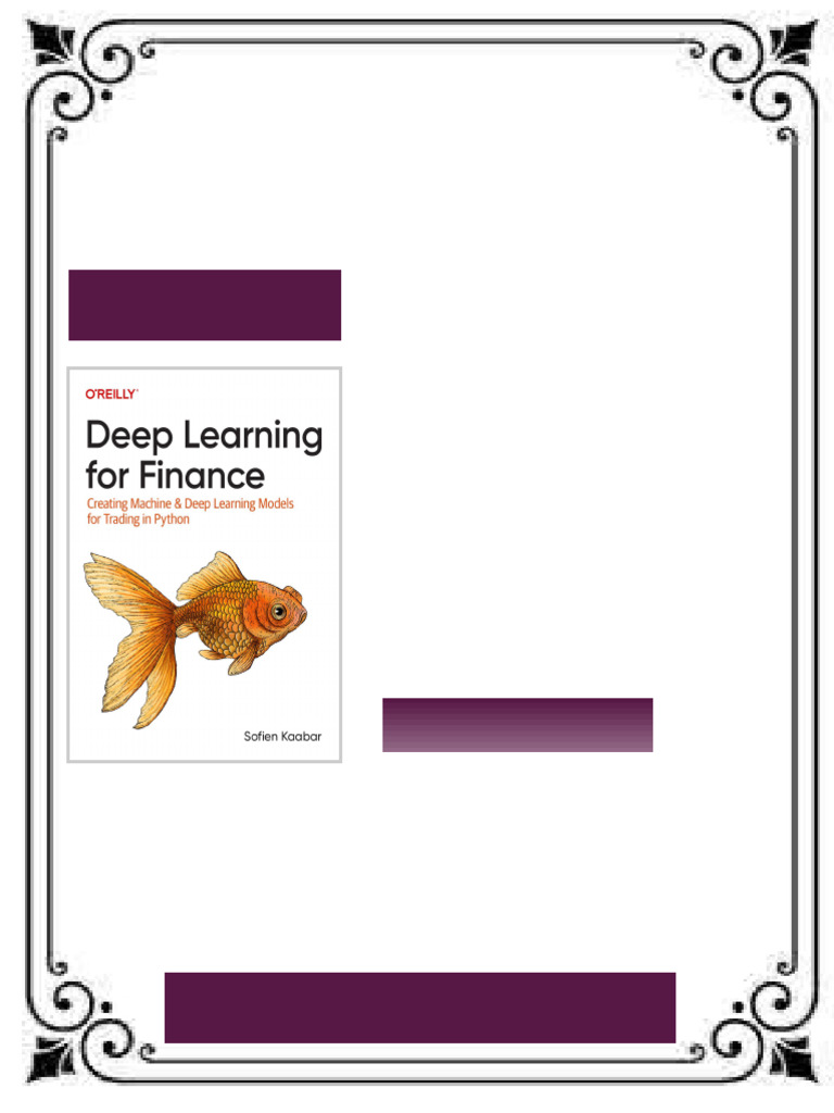 Deep Learning for Finance Creating Machine Deep Learning Models for Trading in Python 1st ...