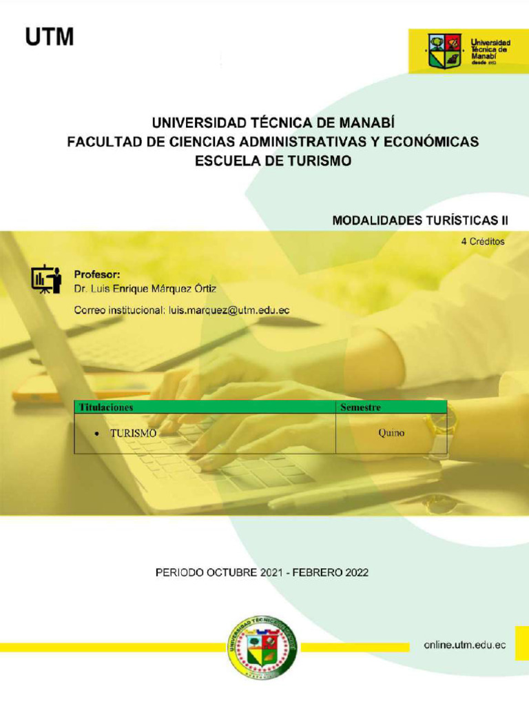 Modalidades Turística II Unificado | PDF | Turismo | Sustentabilidad