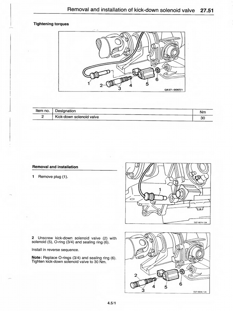 Trans 722 Kickdown R+R Text | PDF