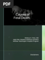 Intrauterine Fetal Death Overview | PDF | Childbirth | Fetus