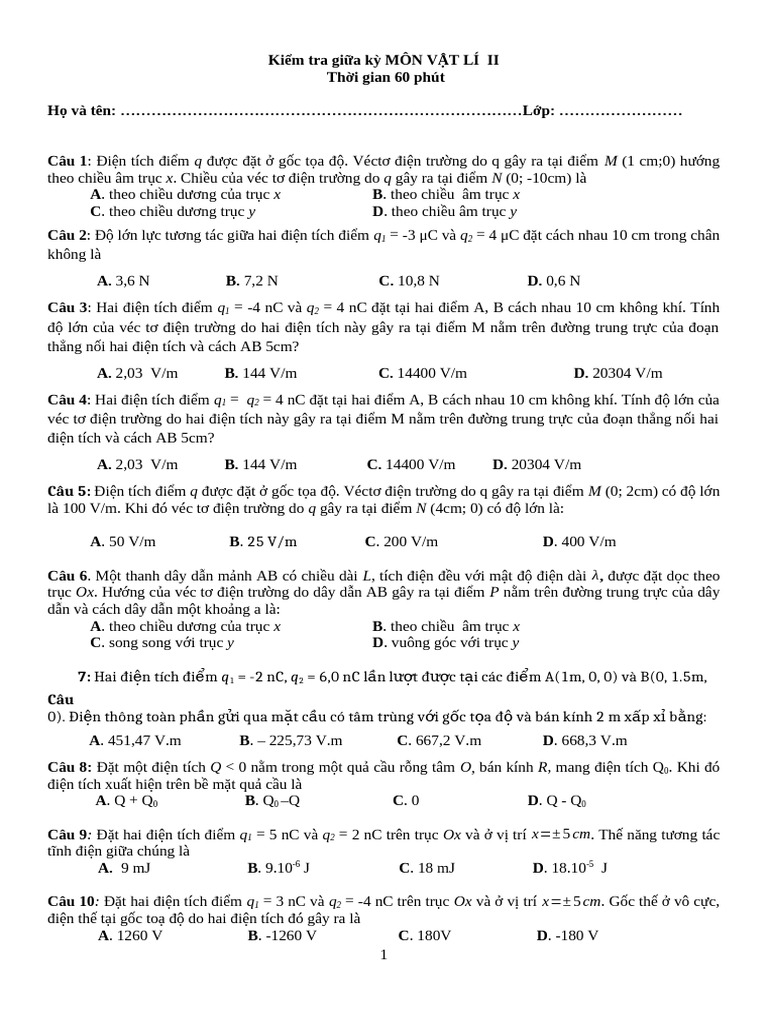 KTGK Dien Tu Dong Do | PDF