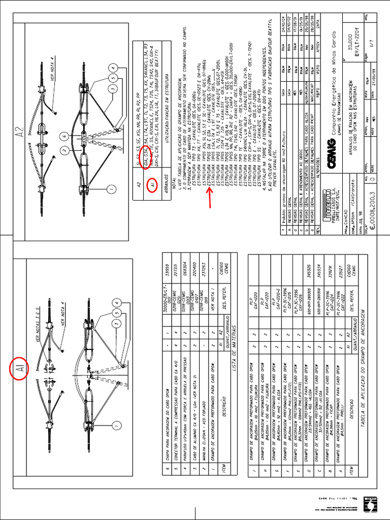 Erlt - 220 Fl01 Ancoragem Passante G1A G3A | PDF