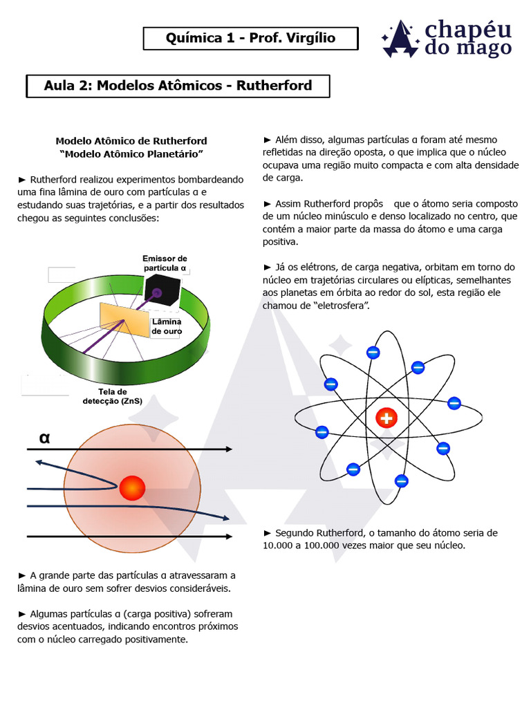 Aula 2_ Modelos Atômicos - Rutherford.pptx.PDF | PDF