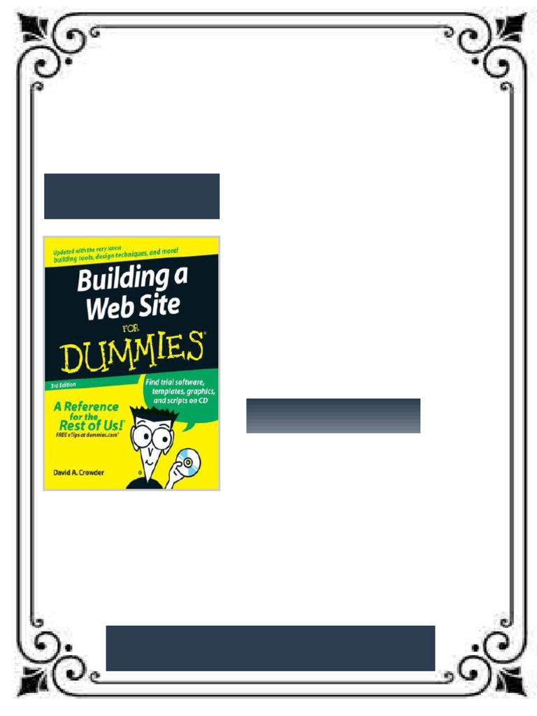 Building a web site for dummies 3rd Edition David A. Crowder ebook easy ...