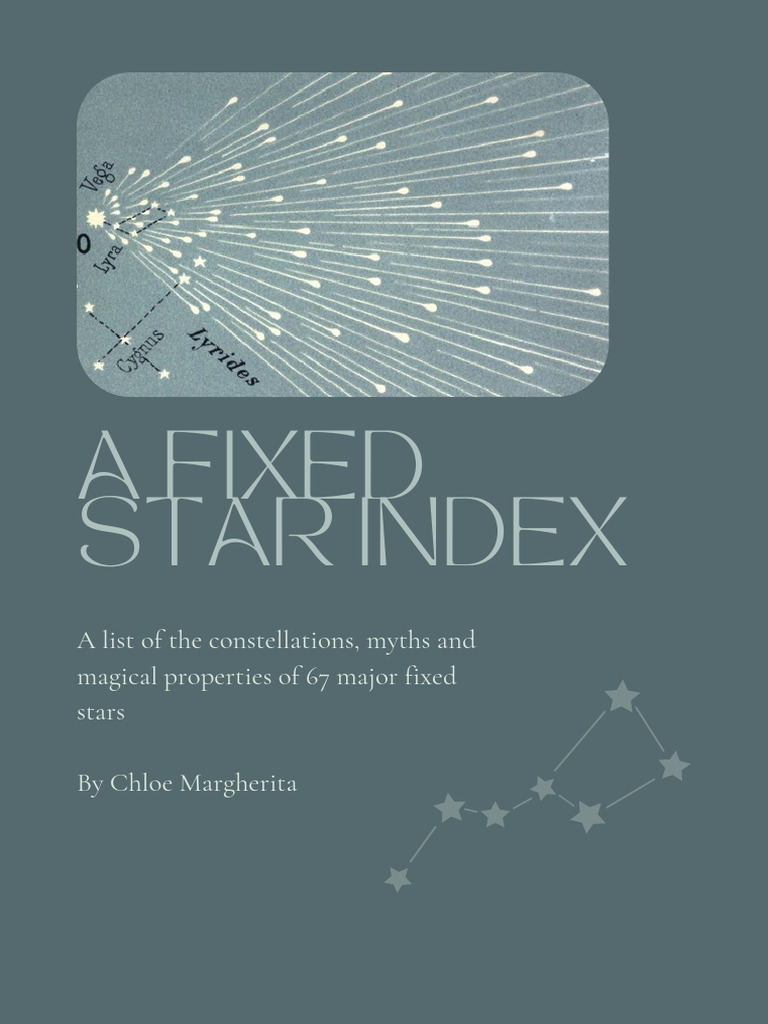A Fixed Star Index | PDF | Horoscope | Astronomy