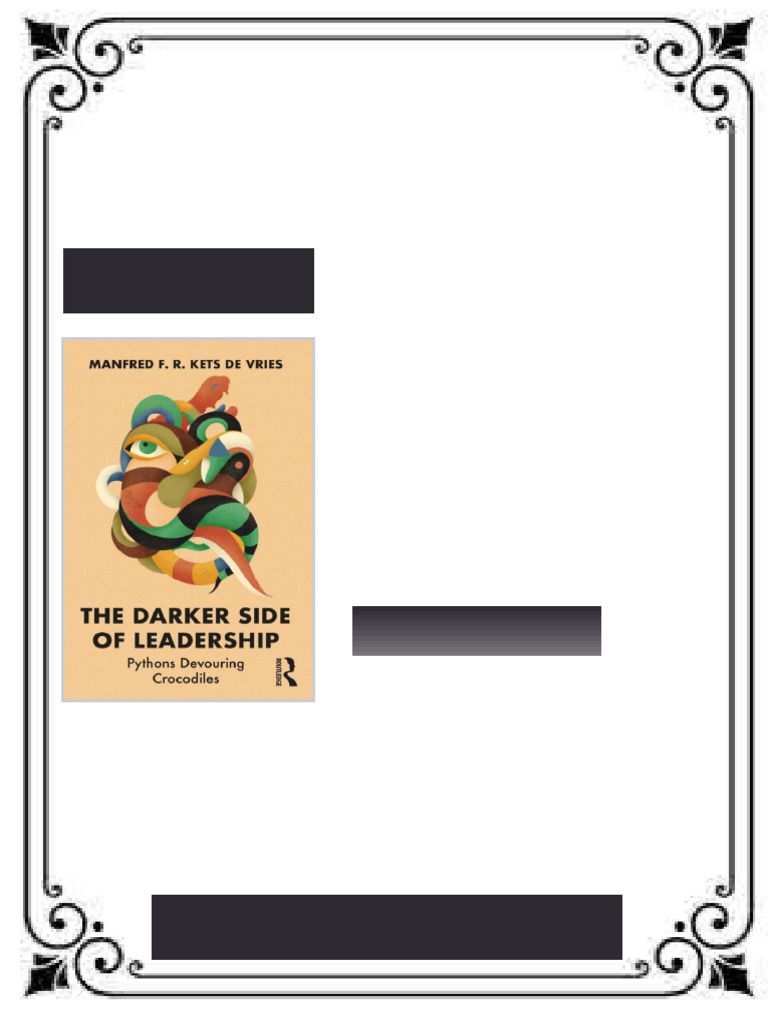 The Darker Side of Leadership Pythons Devouring Crocodiles 1st Edition ...