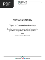 AQA GCSE Quantitative Chemistry Equations | PDF
