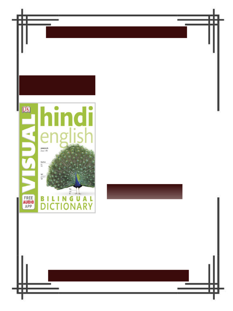 Hindi English Bilingual Visual Dictionary DK Visual Dictionaries Dk ebook fresh chapter version ...